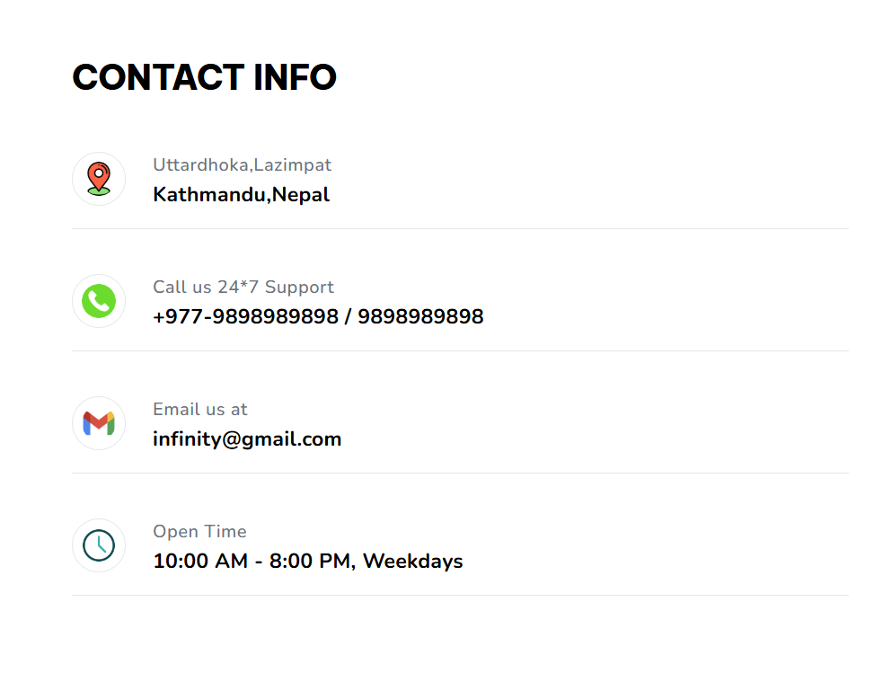 Contact us - Best Mountaineering and Trekking Experience | InfinityAdventure Nepal